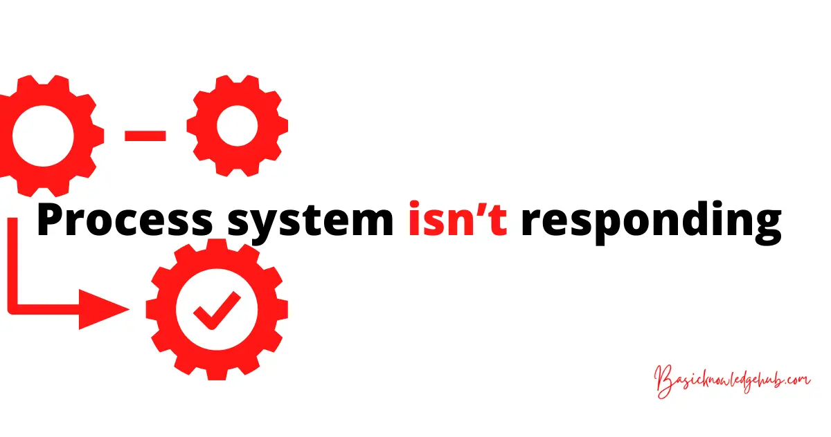 Process system isn’t responding - Basicknowledgehub Process system isn’t responding - Basicknowledgehub